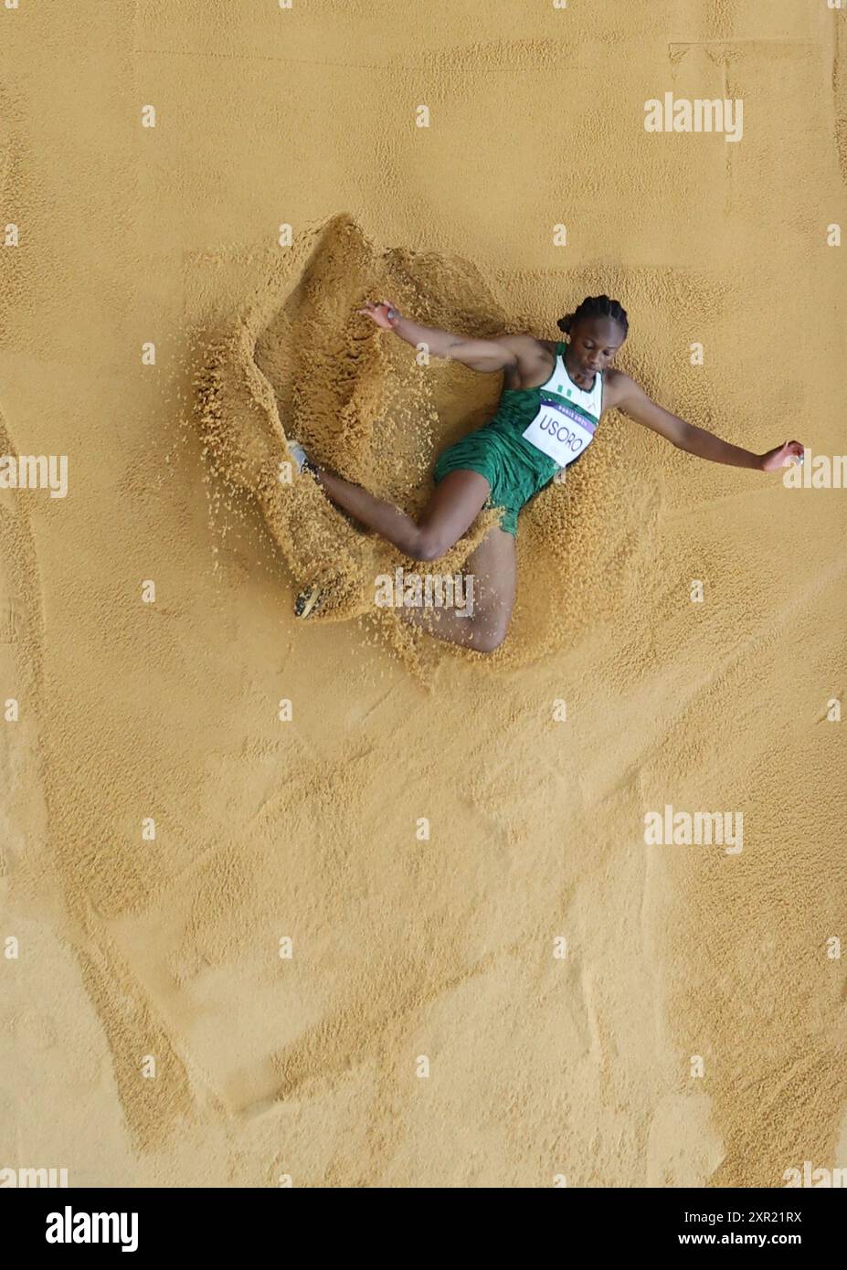 Paris, France. 8th Aug, 2024. Ruth Usoro of Nigeria competes during the ...