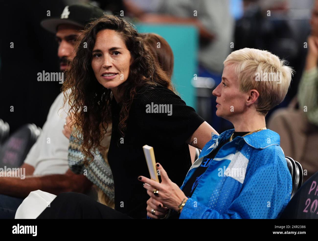 Megan Rapinoe and Sue Bird at the Bercy Arena to watch USA v Serbia in ...