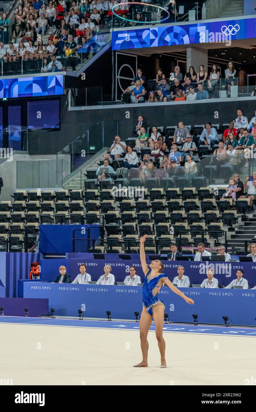 Paris, France - 08 08 2024: Olympic Games Paris 2024. View of wommen's ...