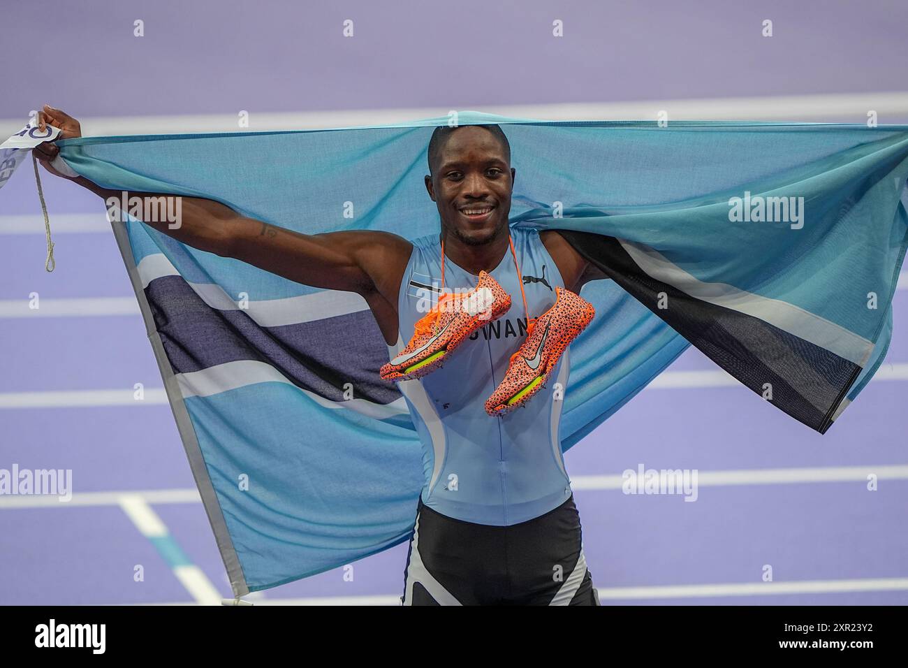 Paris, France. 08th Aug, 2024. PARIS, FRANCE - AUGUST 8: Leslie Tebogo ...