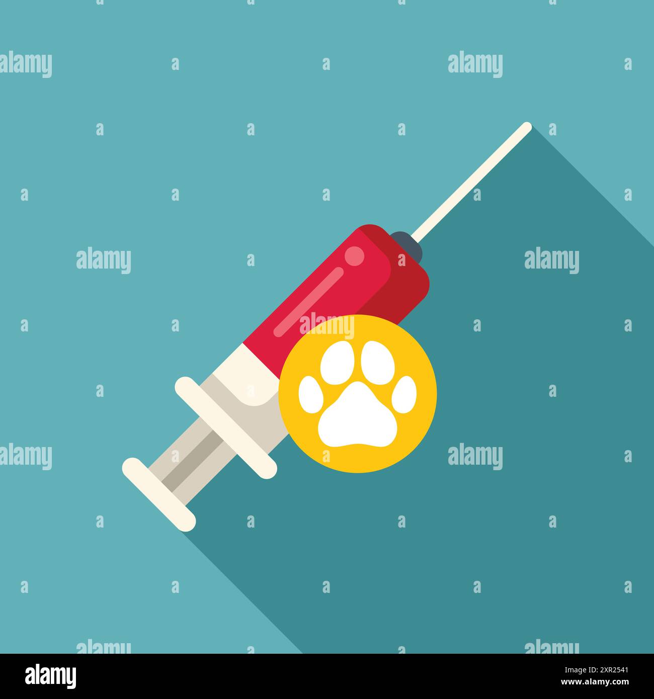 Veterinary syringe icon cartoon hi-res stock photography and images - Alamy