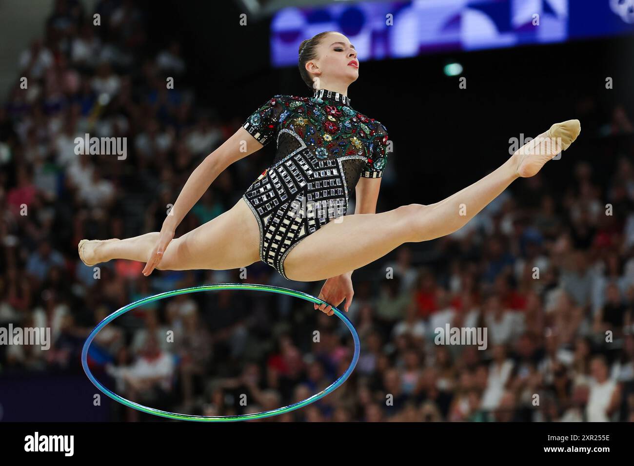 Paris, France. 8th Aug, 2024. Aliaa Saleh of Egypt competes during the ...