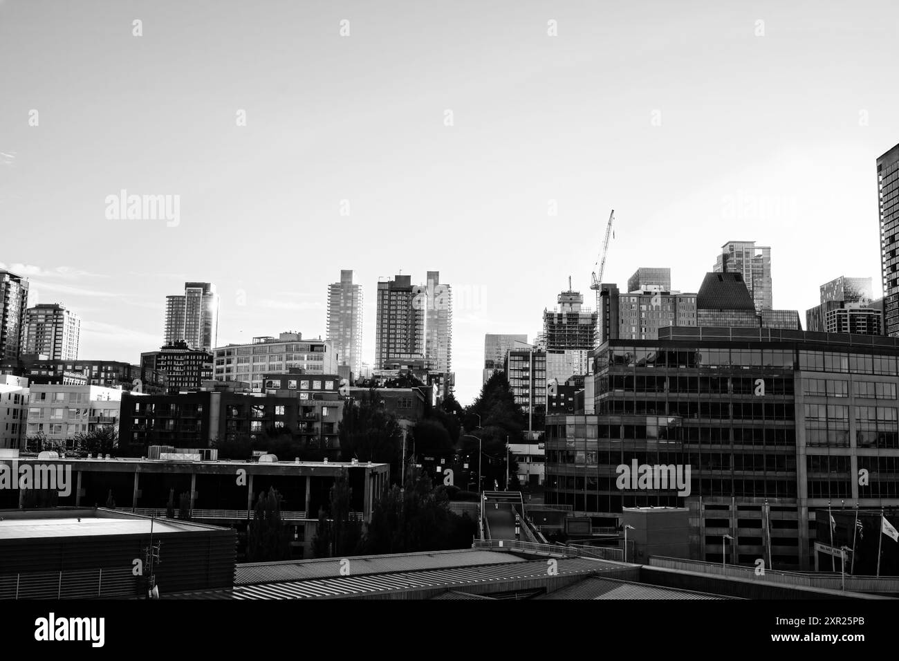 Black and white of a city Stock Photo - Alamy