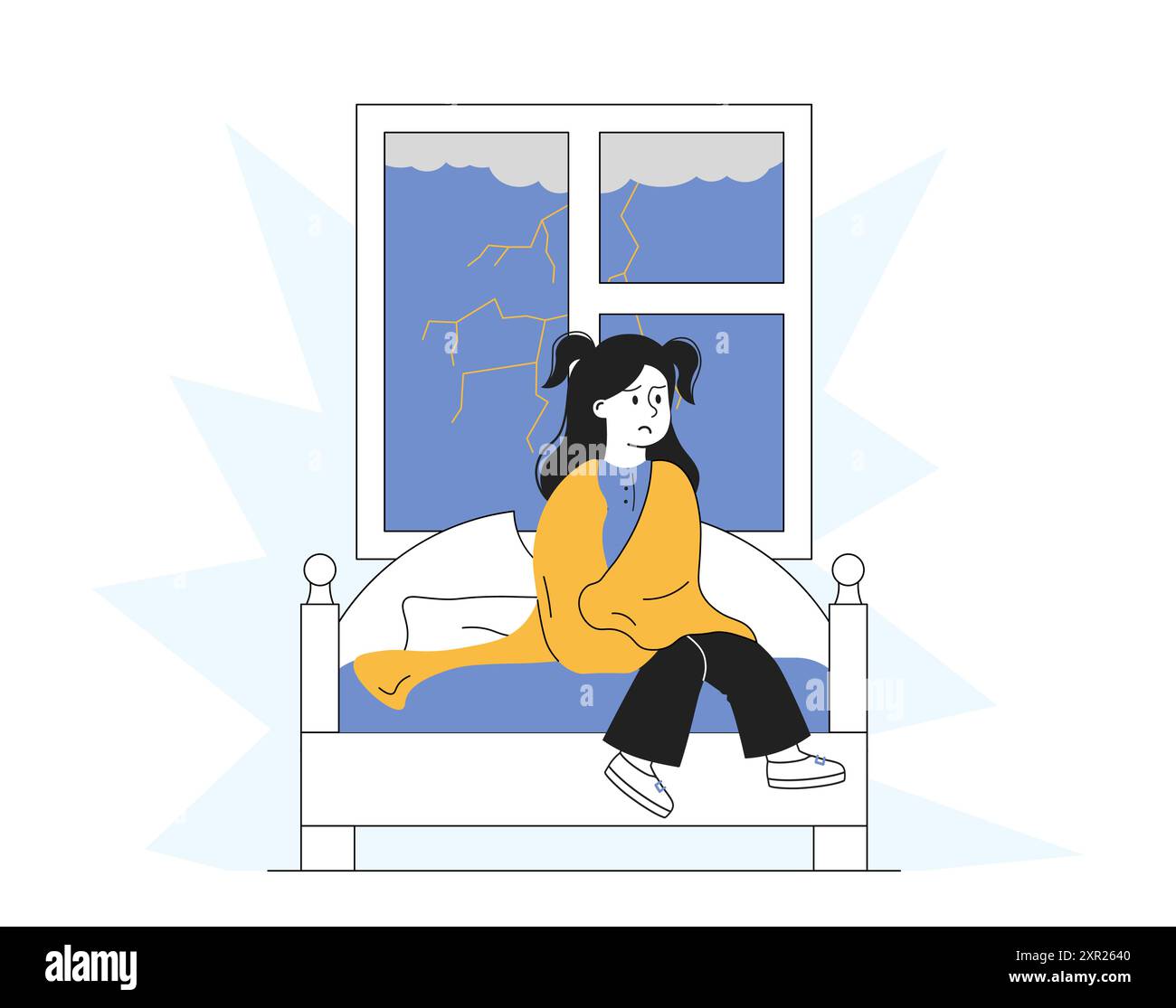 Fear thunder Stock Vector Images - Alamy