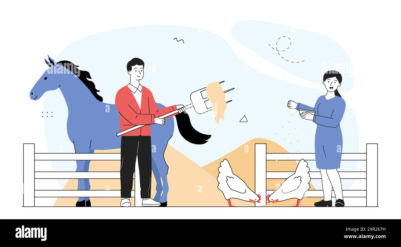 Farmers hay rake Stock Vector Images - Alamy