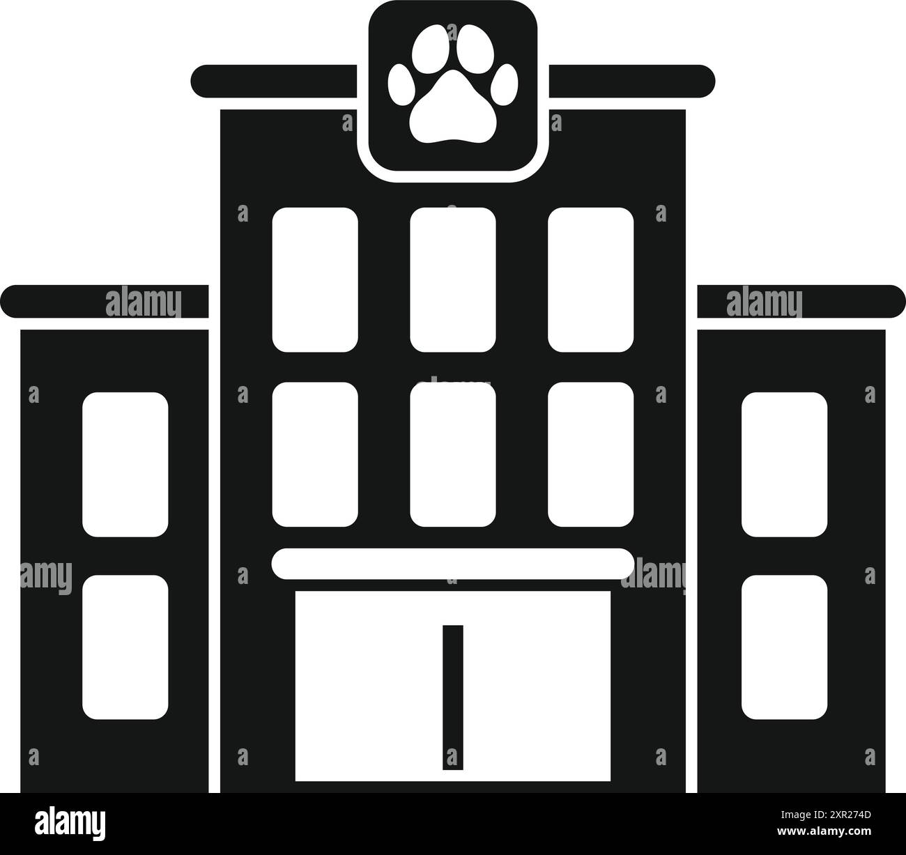 Veterinary clinic exterior design Black and White Stock Photos & Images ...