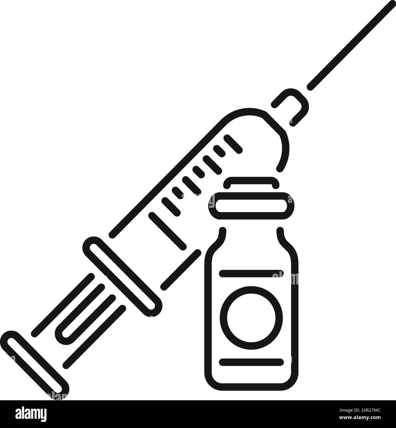 Nurse drawing medication into syringe Stock Vector Images - Alamy
