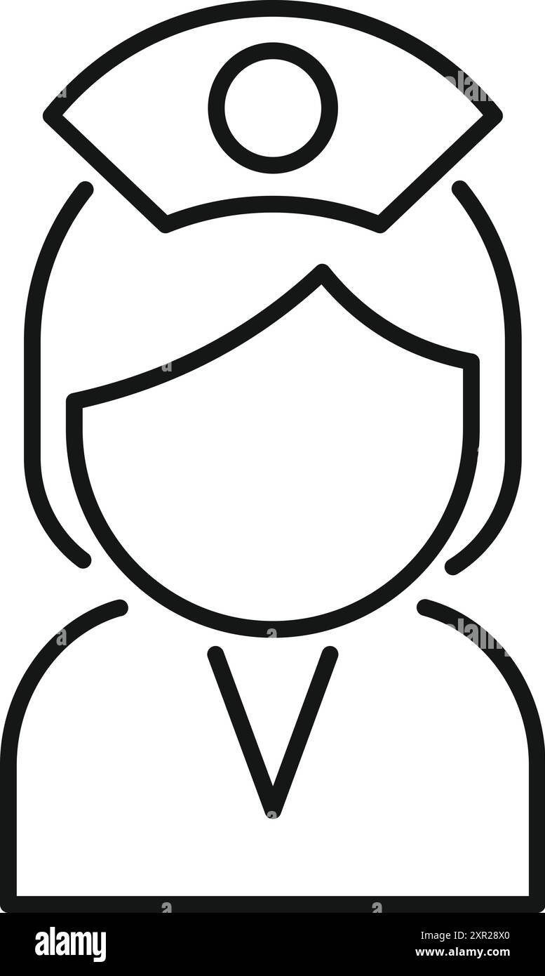 Woman in clinic wearing stethoscope Stock Vector Images - Alamy