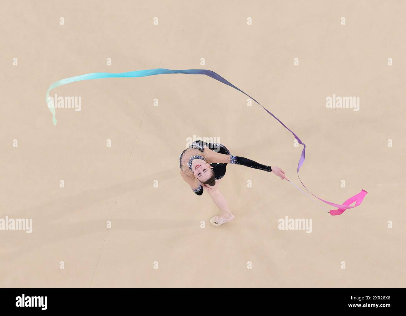 Paris, France. 8th Aug, 2024. Aliaa Saleh of Egypt competes during the ...