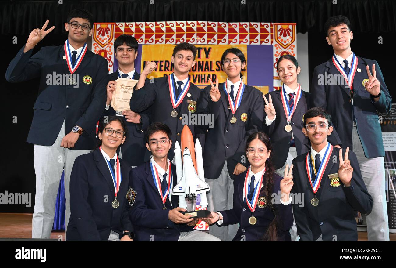 NEW DELHI, INDIA - AUGUST 8: A team of 10 students of Amity ...