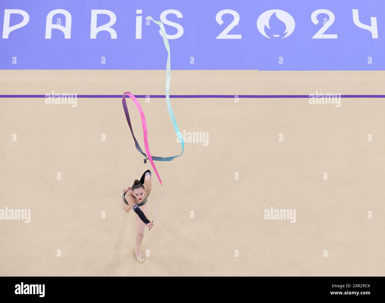 Paris, France. 8th Aug, 2024. Aliaa Saleh of Egypt competes during the ...