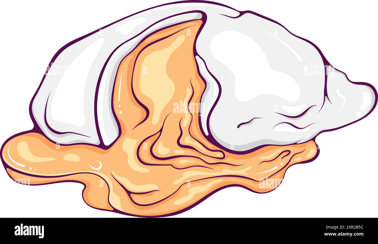 Poached Egg Color Stock Vector Image And Art Alamy
