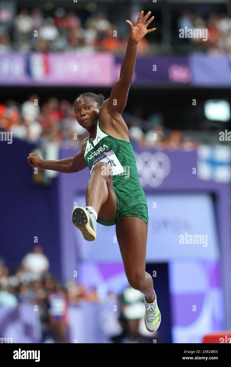 Paris, France. 8th Aug, 2024. Ruth Usoro of Nigeria competes during the ...