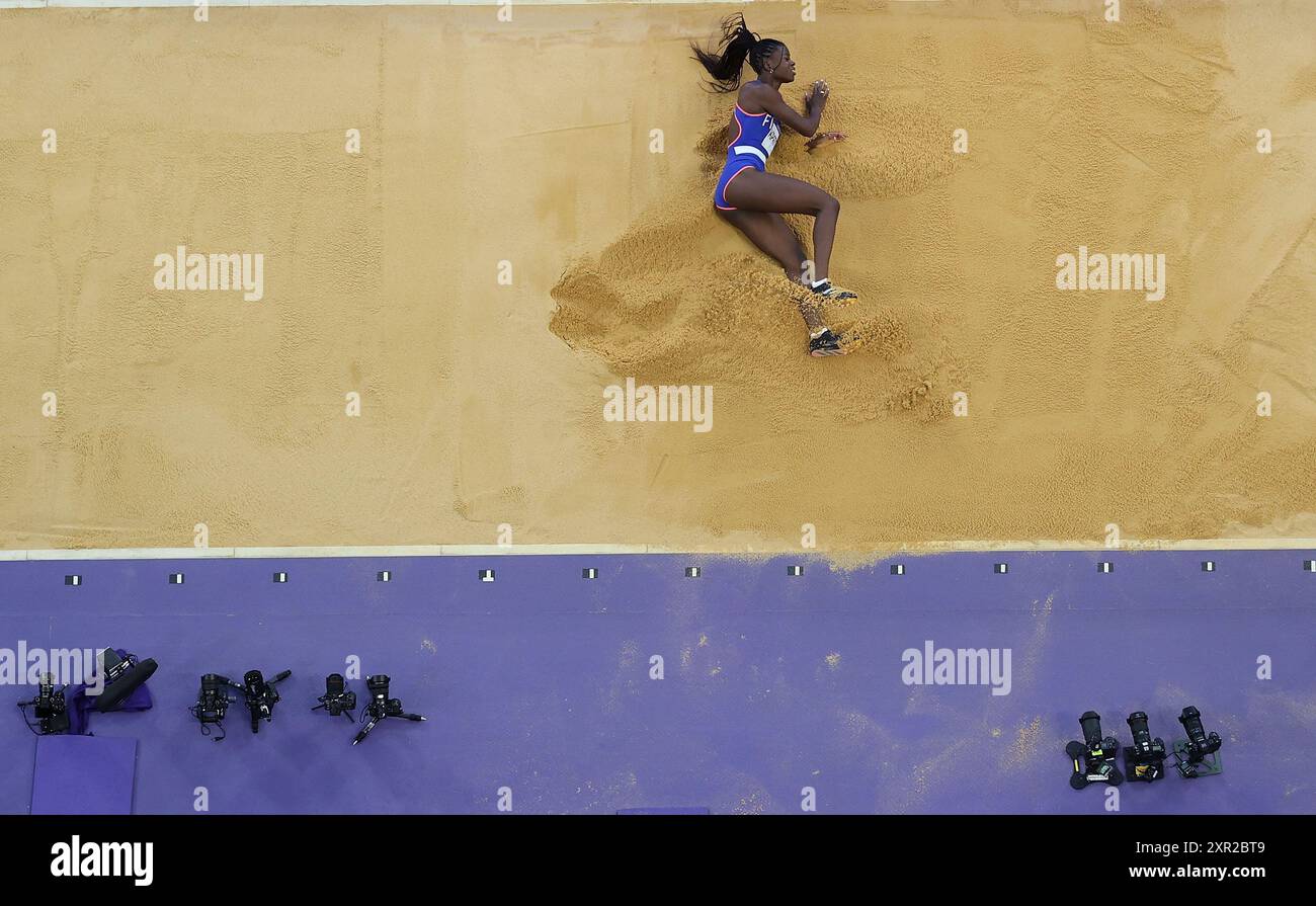 Paris, France. 8th Aug, 2024. Hilary Kpatcha of France competes during ...