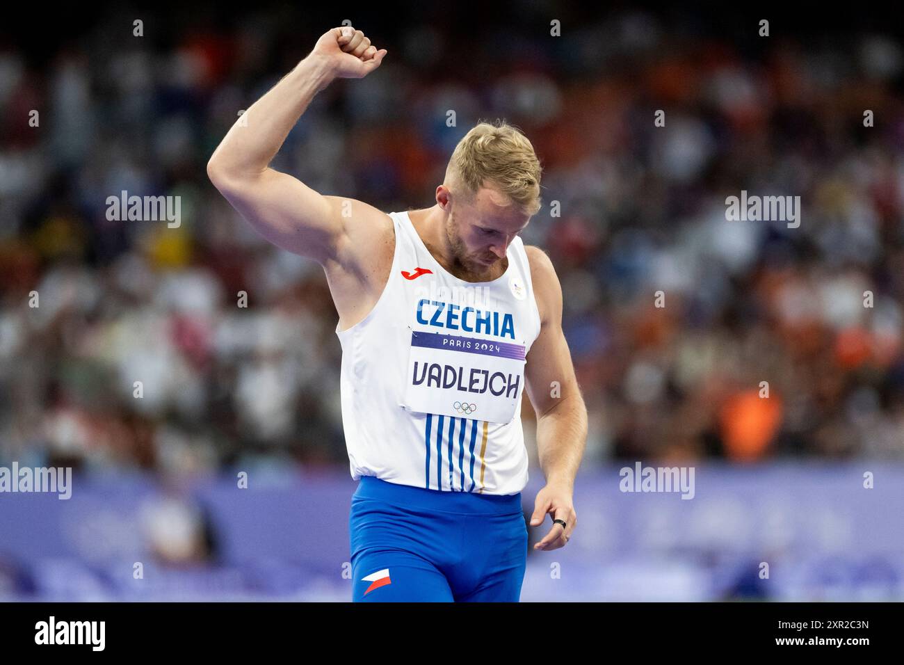 Paris, France. 08th Aug, 2024. Jakub Vadlejch of Czech Republic ...