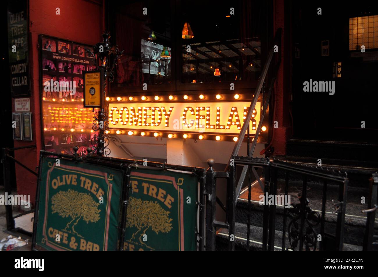 The Comedy Cellar comedy club is seen in Greenwich Village in downtown Manhattan, New York City ...