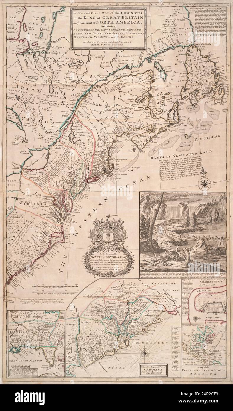 Map north america 1700s hi-res stock photography and images - Alamy