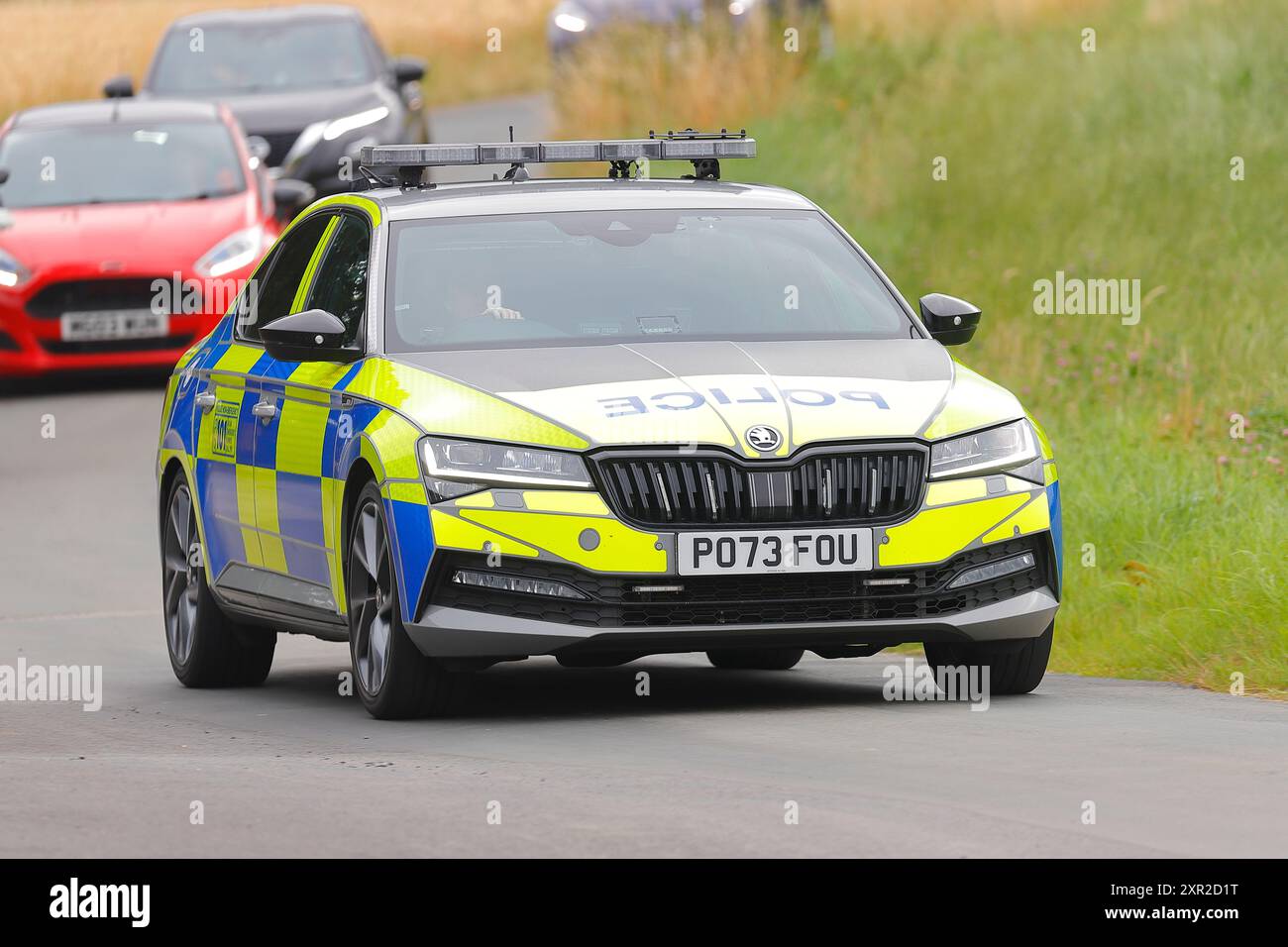 Skoda Police Car arriving at the Cops & Cars Show at The Motorist in ...