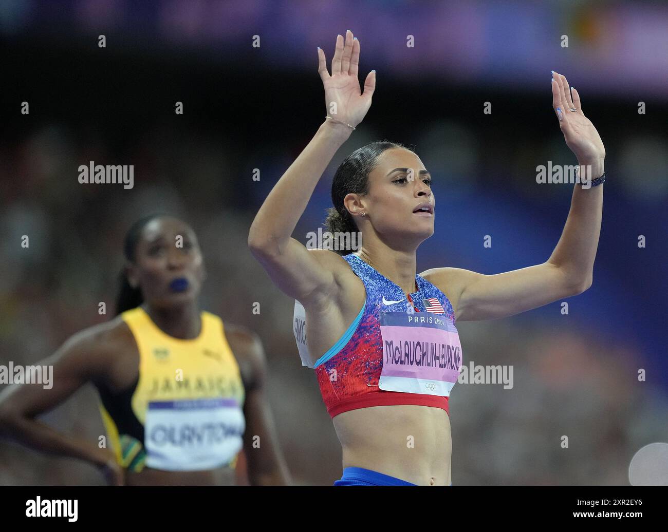 Paris, France. 8th Aug, 2024. Sydney McLaughlin-Levrone of the United ...
