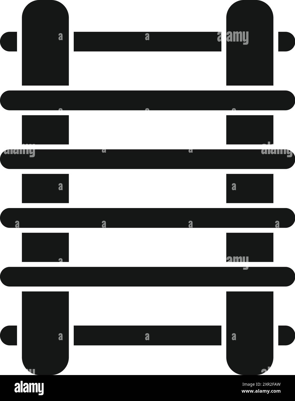 Wooden fence protecting ranch featuring five horizontal rails icon ...