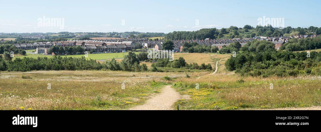 A panoramic view of Easington Colliery, Co. Durham, England, UK Stock ...