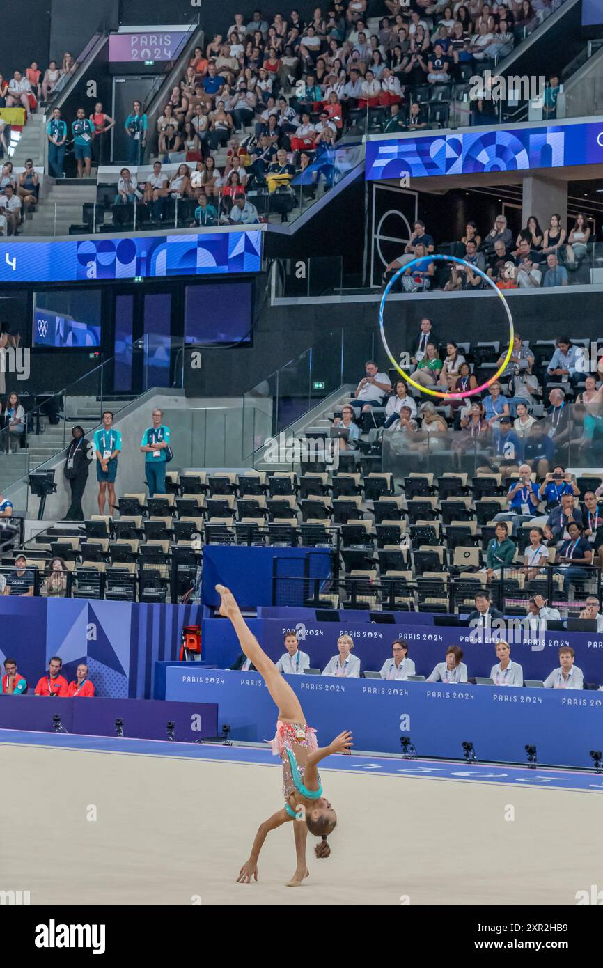 Paris, France - 08 08 2024: Olympic Games Paris 2024. View of wommen's ...