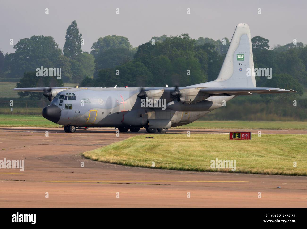 Royal Saudi Air Force C-130H Hercules on arrival at the Royal ...
