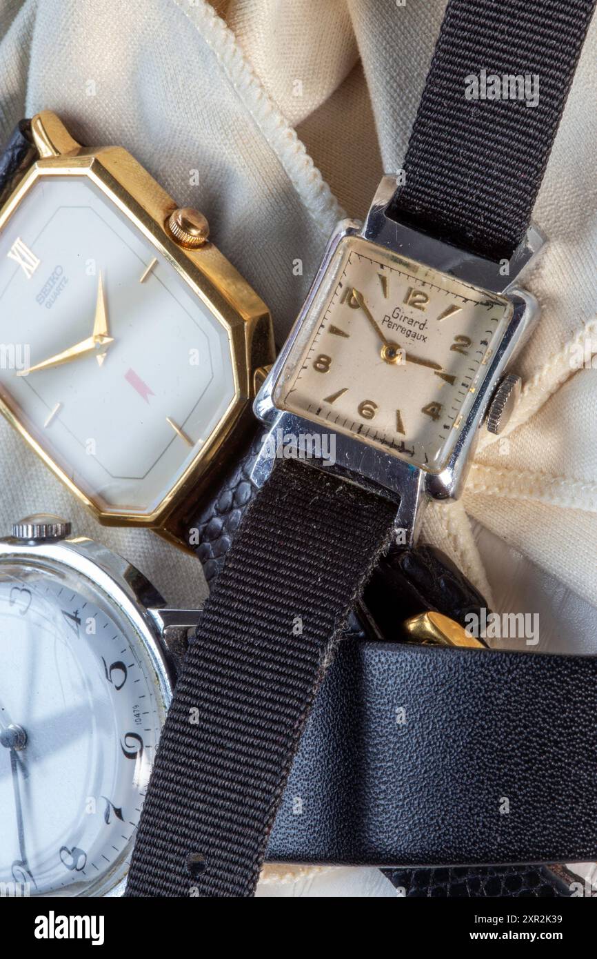 Still Life of Vintage Mid Century Watches, 2024, USA Stock Photo - Alamy