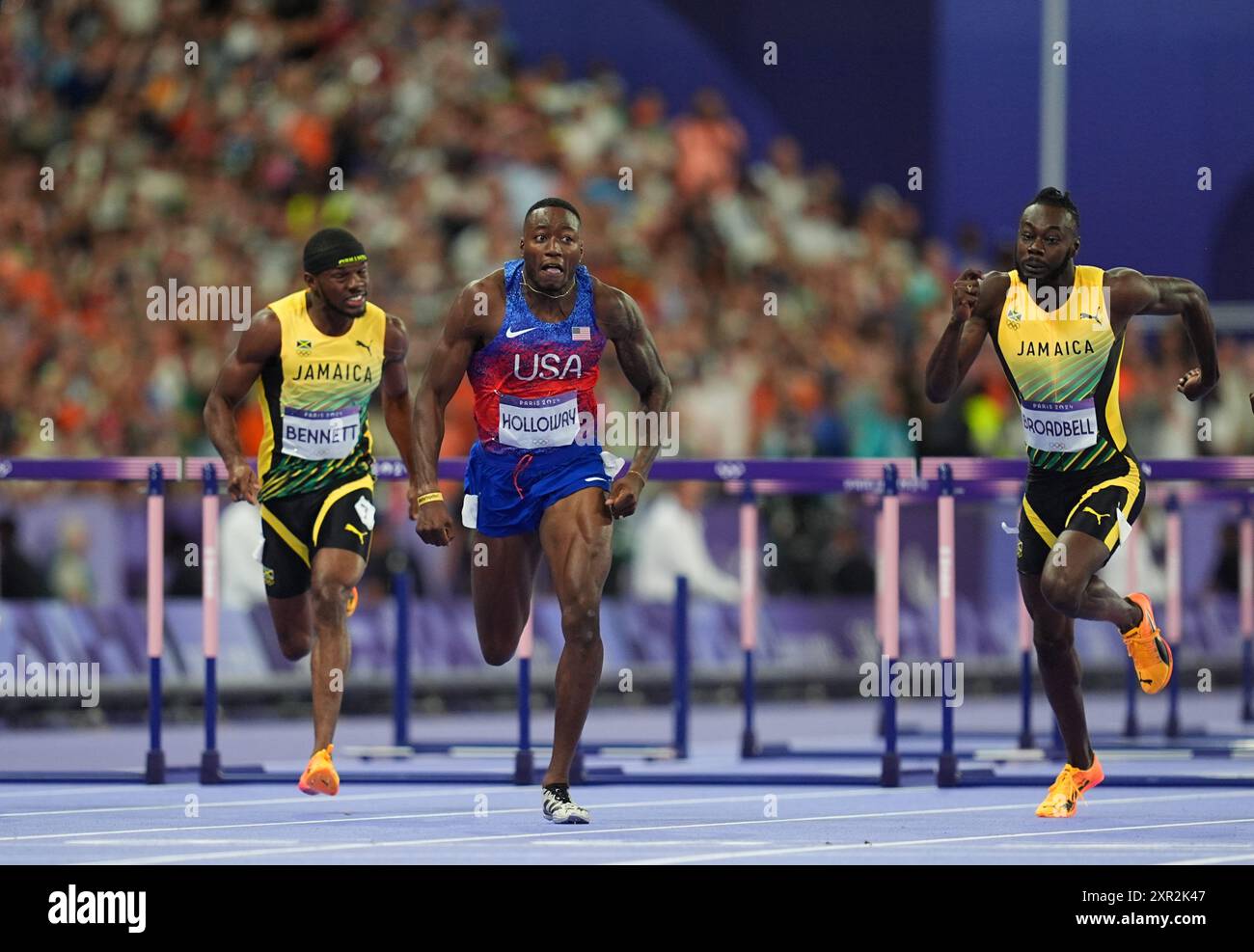 August 08 2024: Grant Holloway (United States of America) competes ...