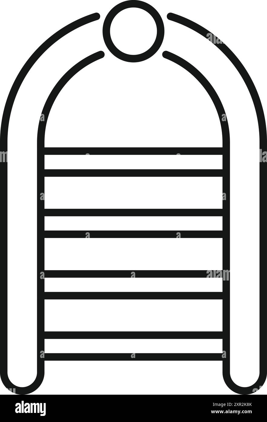 Classic jukebox outline representing nostalgic music experience Stock ...