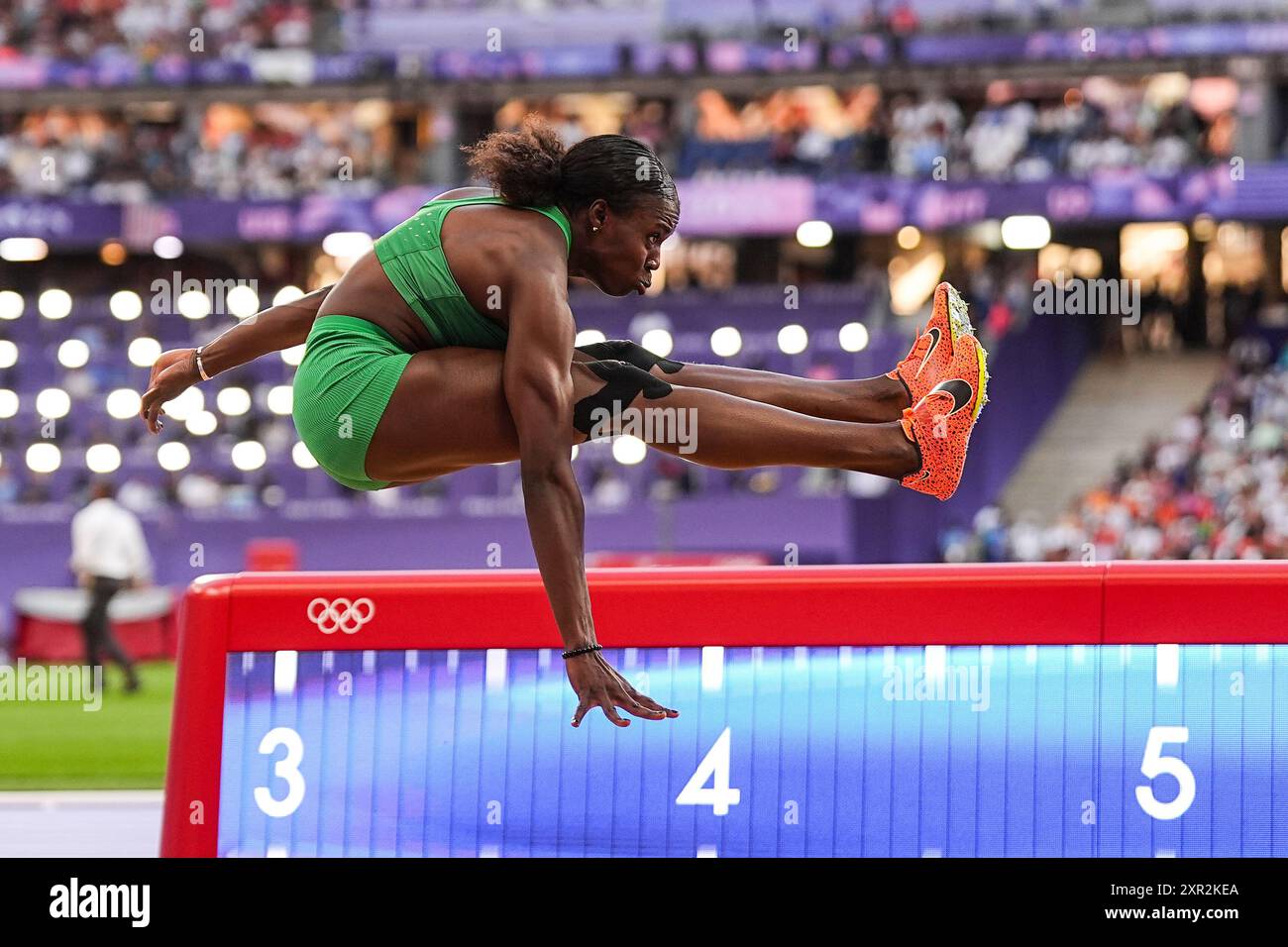 Marthe Koala of Burkina Faso competes during Women's Long Jump Final of ...