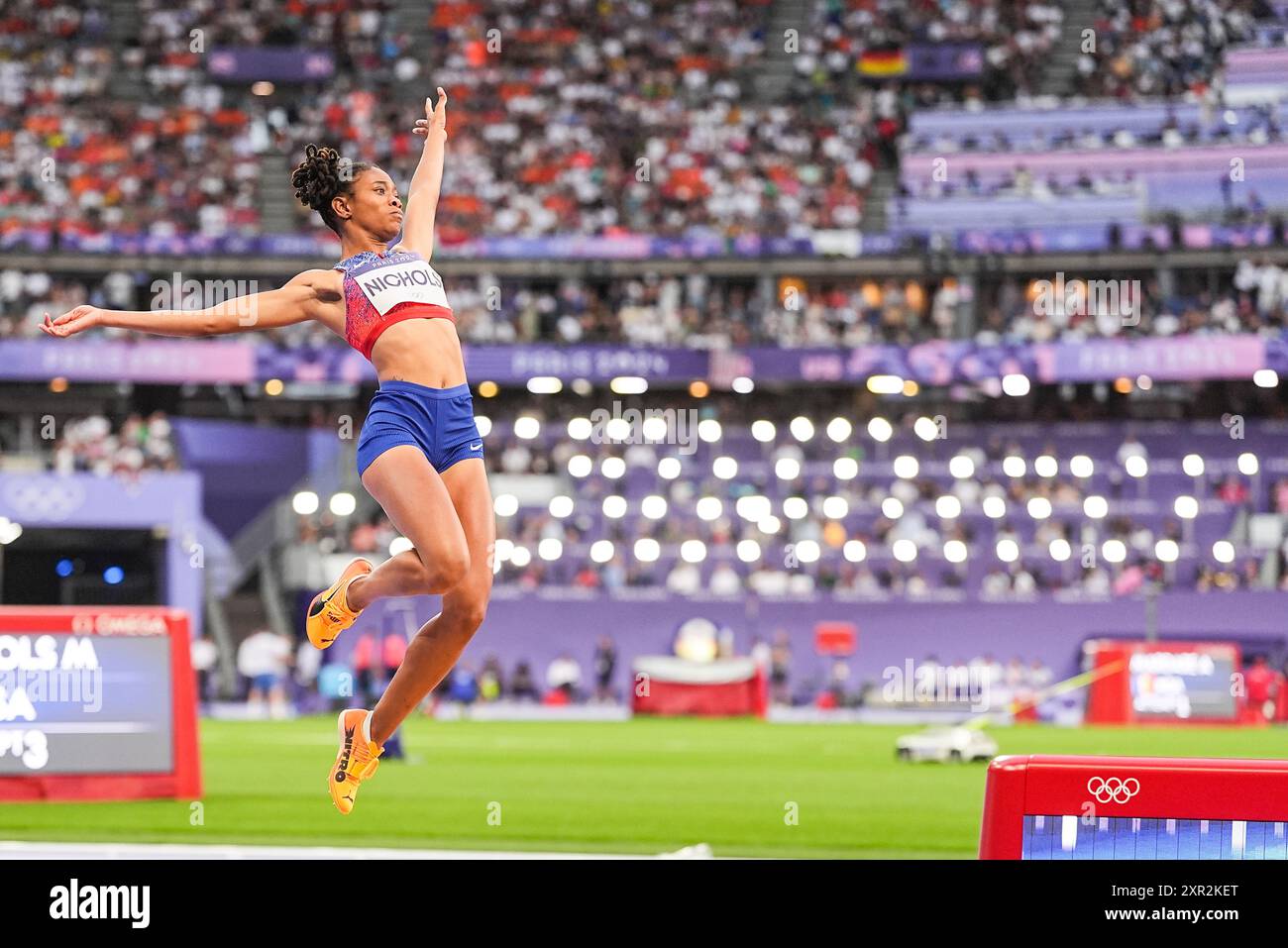 Monae Nichols of United States competes during Women's Long Jump Final ...