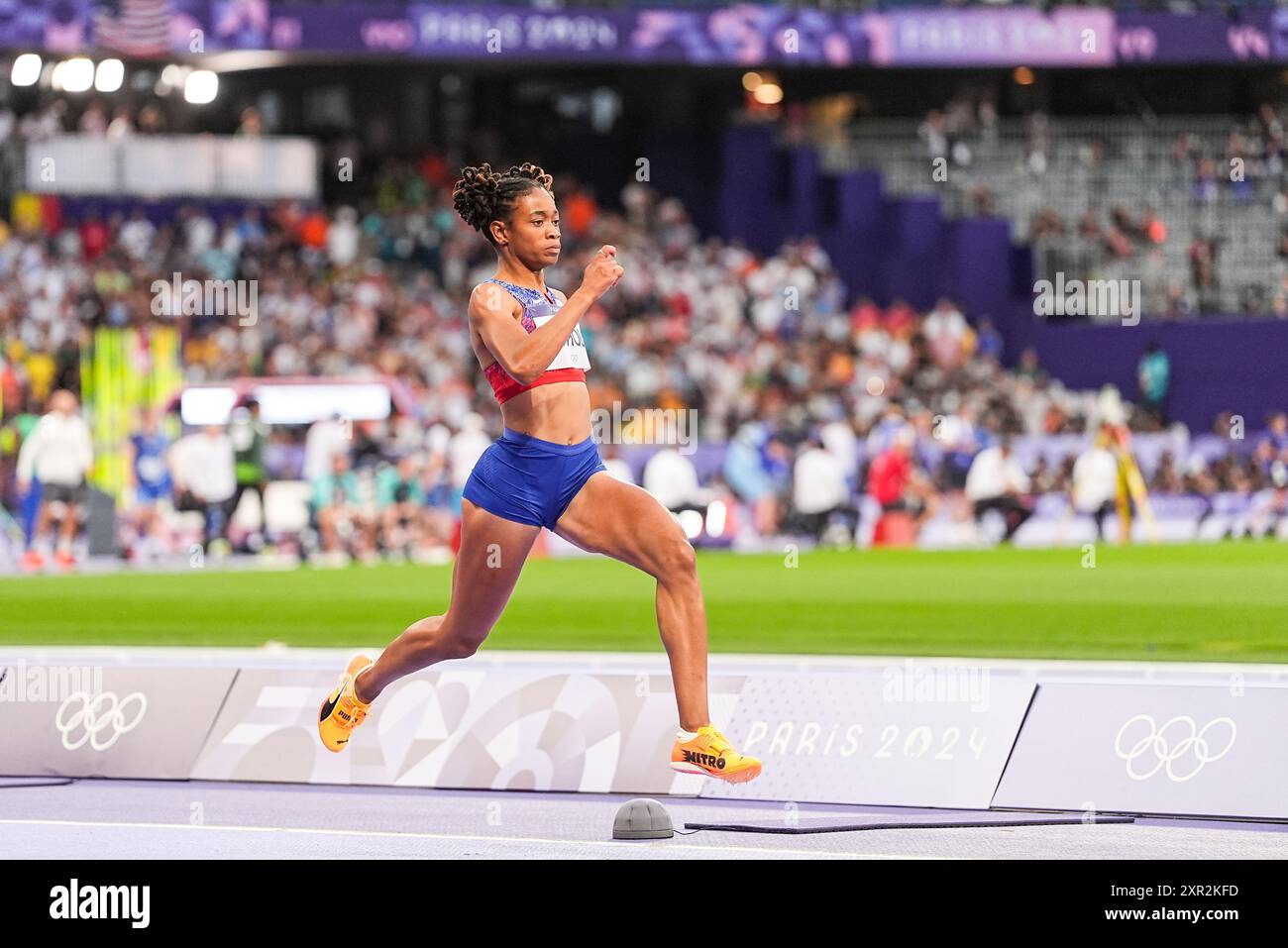 Monae Nichols of United States competes during Women's Long Jump Final ...
