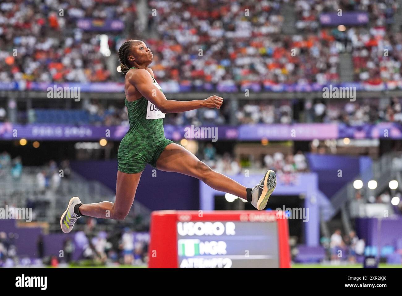Ruth Usoro of Nigeria competes during Women's Long Jump Final of the ...
