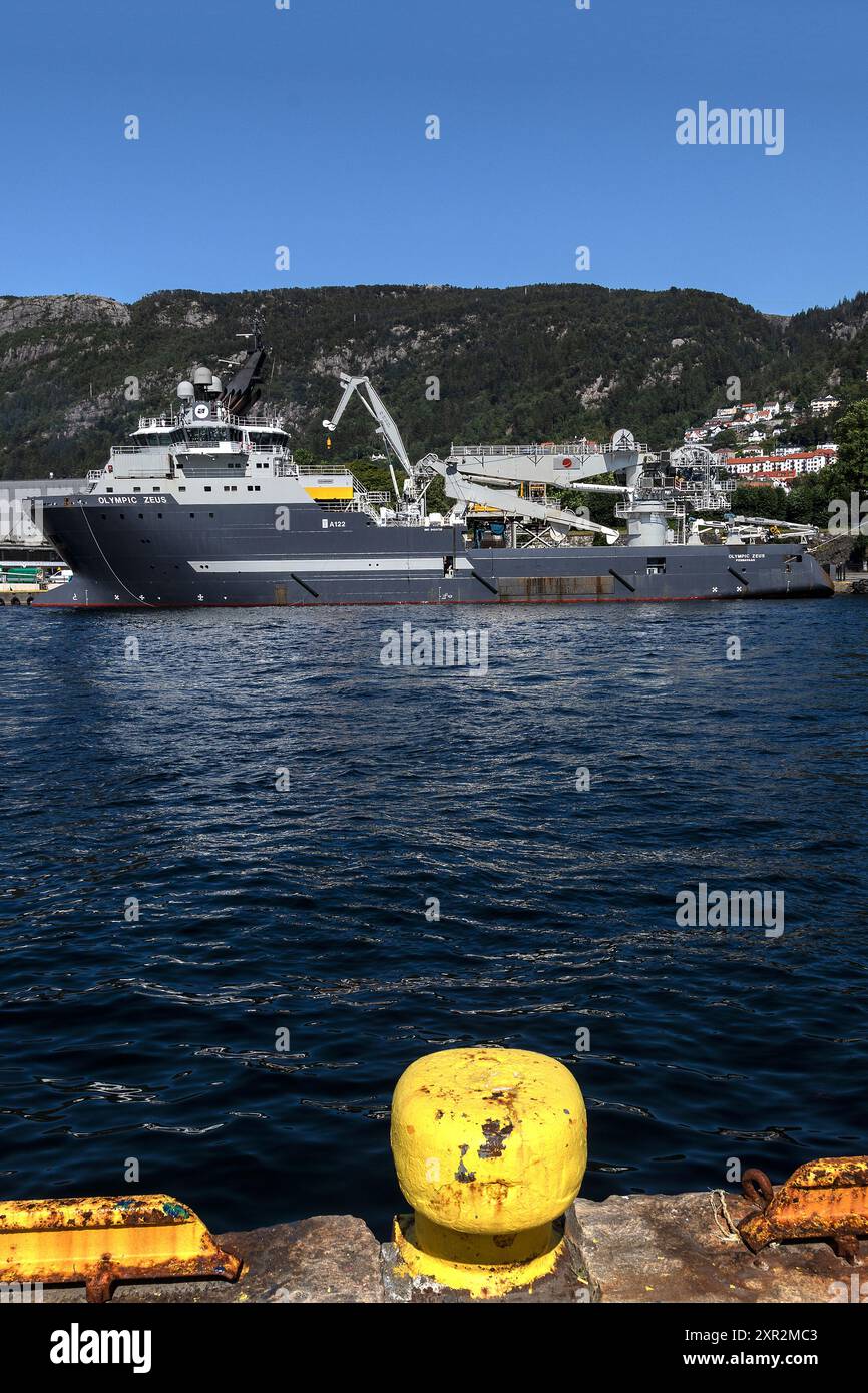 Offshore AHTS anchor handling and construction vessel Olympic Zeus at ...