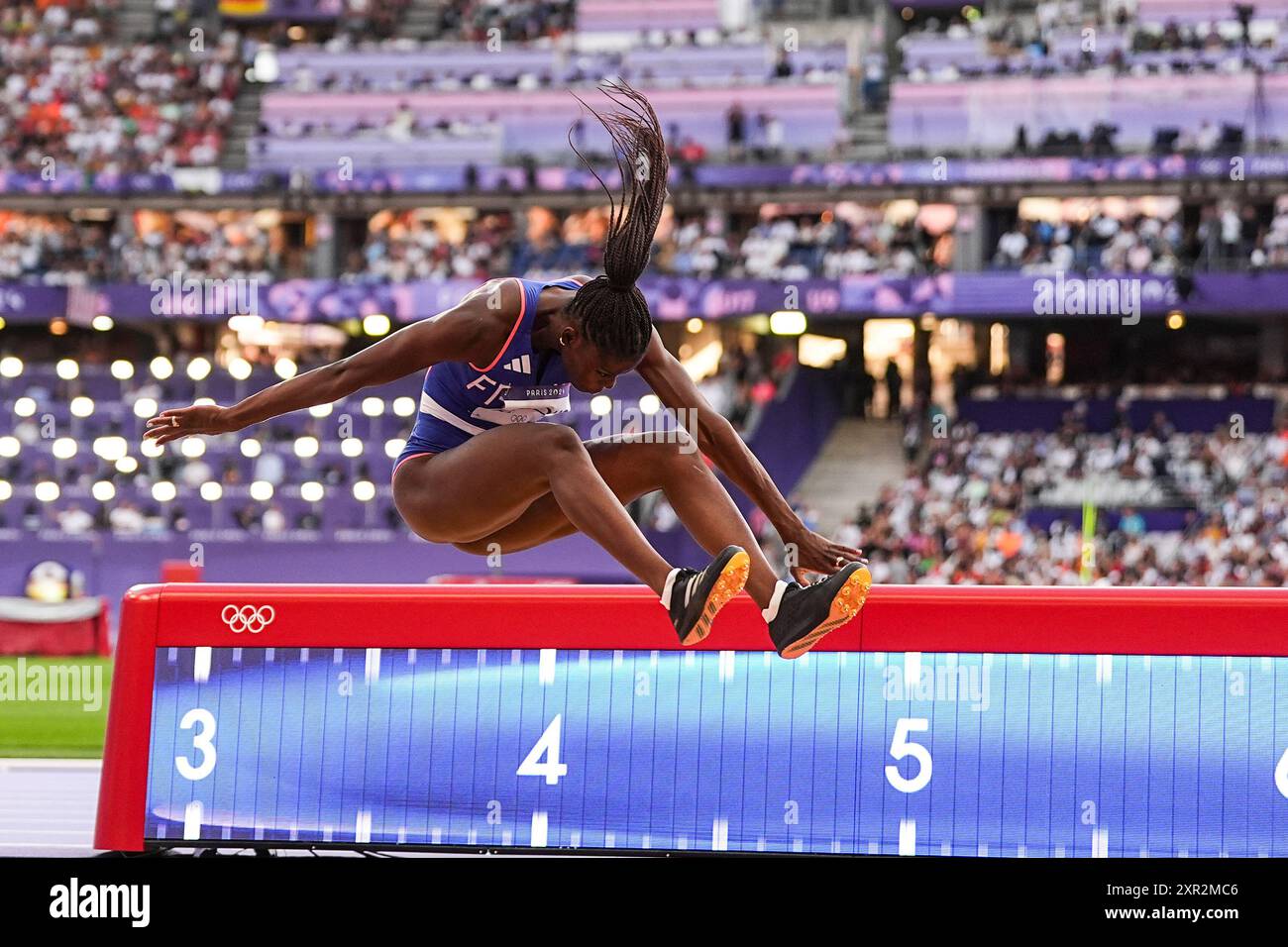 Hilary Kpatcha of France competes during Women's Long Jump Final of the ...