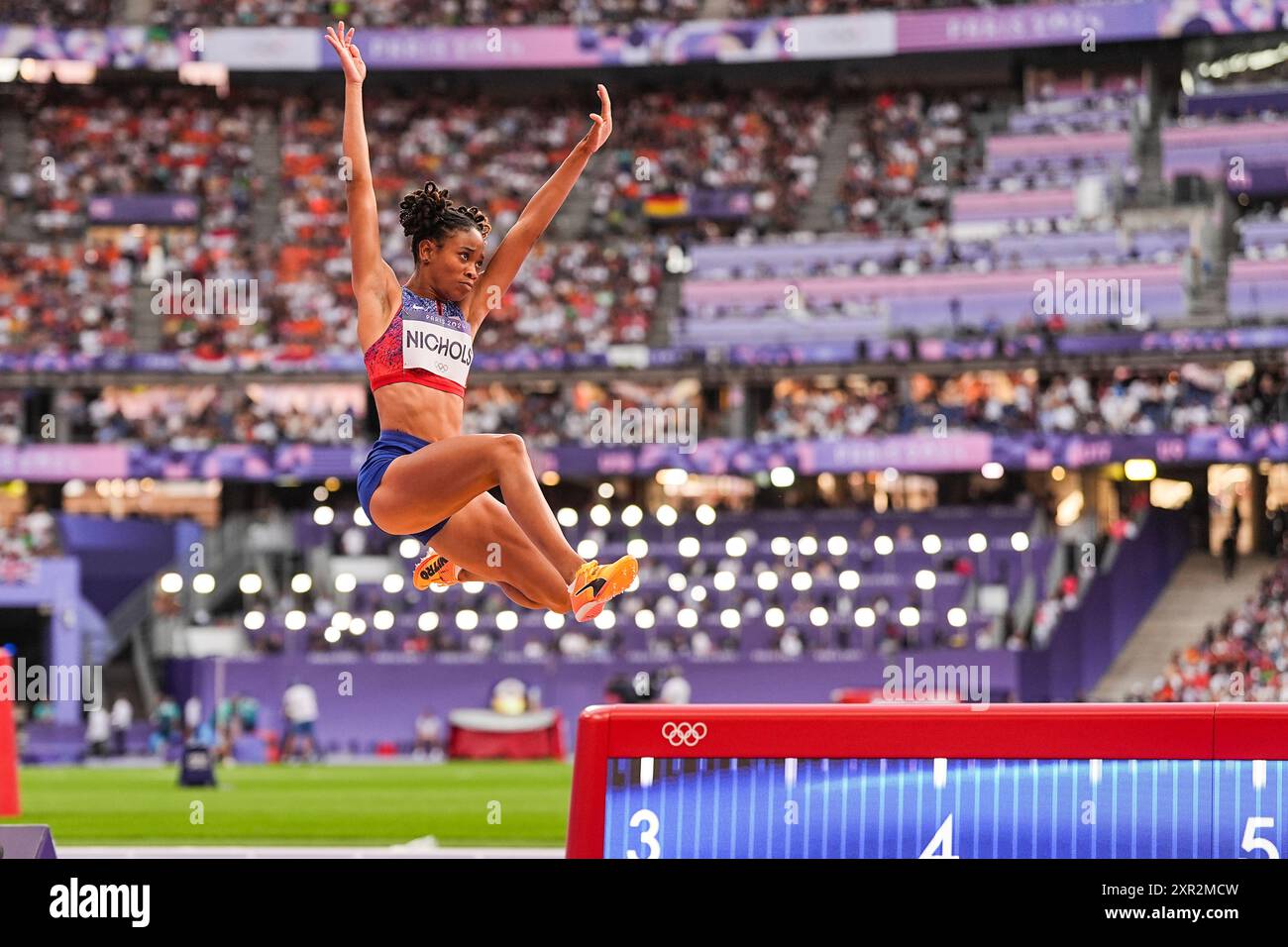 Monae Nichols of United States competes during Women's Long Jump Final ...
