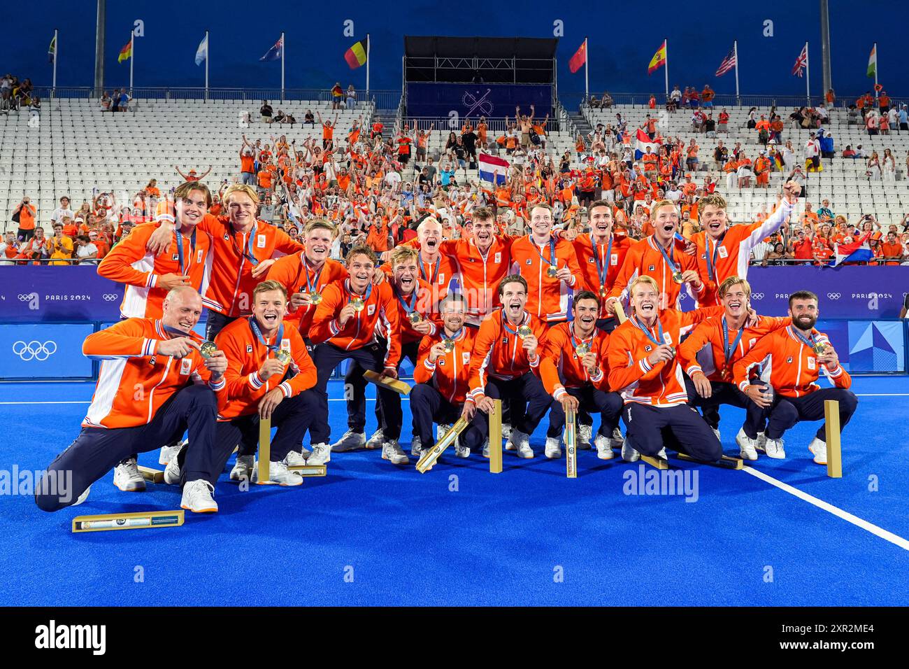 PARIS, FRANCE - AUGUST 8: Team photo of the Netherlands winner of the ...