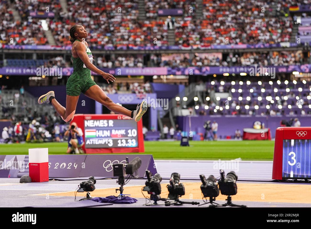 Ruth Usoro of Nigeria competes during Women's Long Jump Final of the ...
