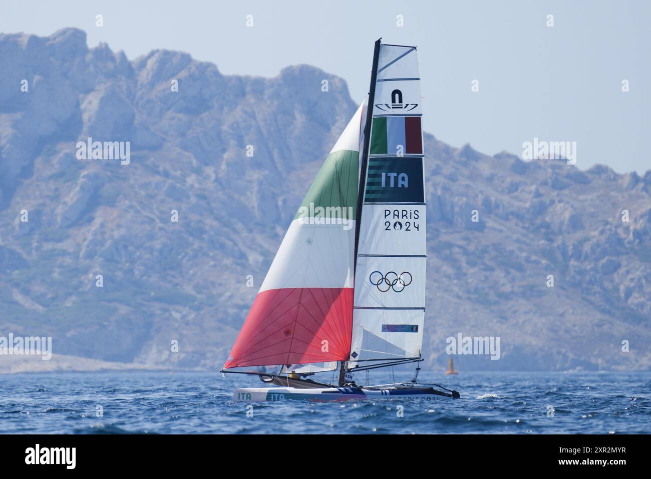 Marseille, France. 8th Aug, 2024. Ruggero Tita and Caterina Marianna ...