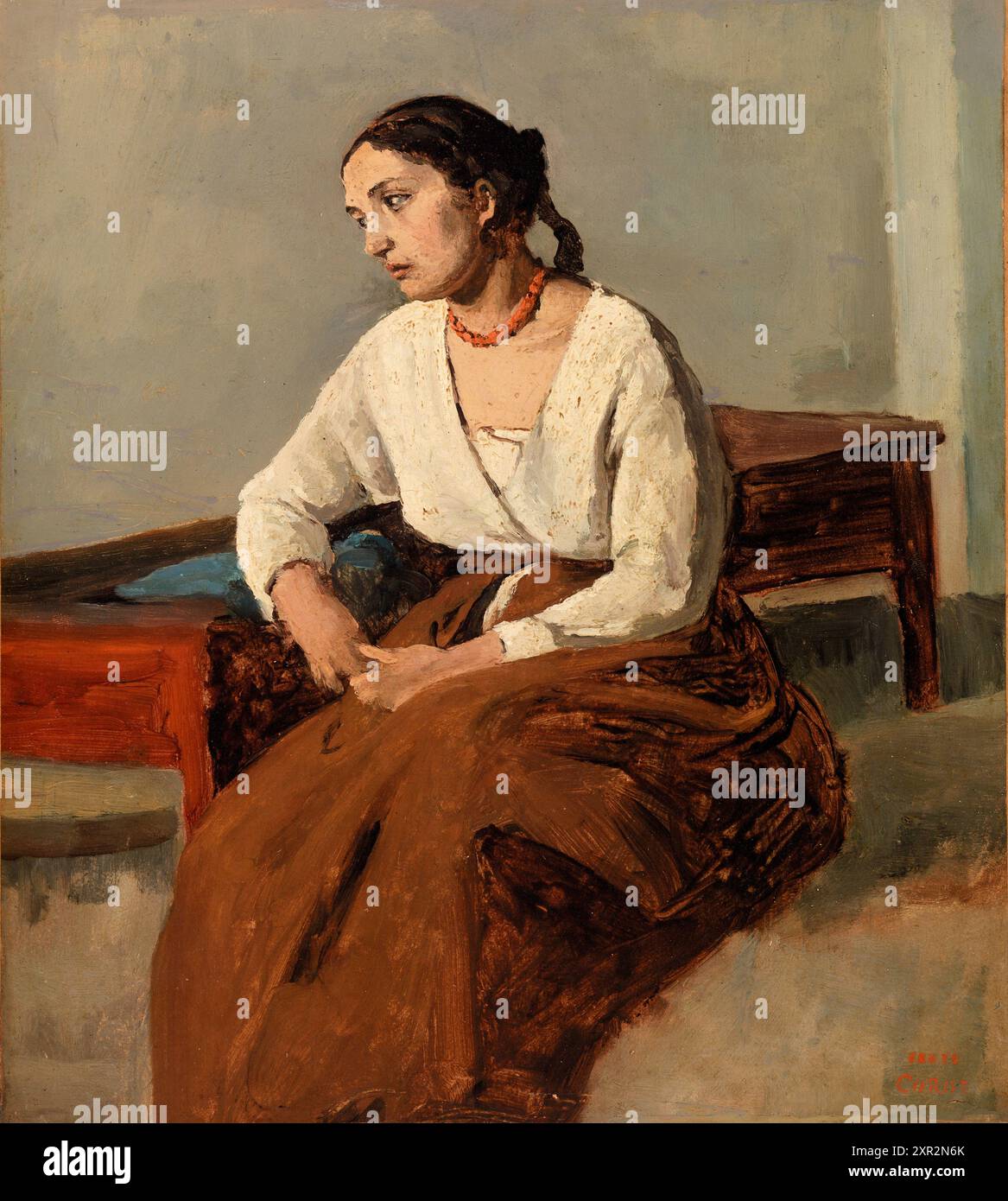Melancholy Italian Woman (Rome) (Italienne mélancolique [Rome]). Jean ...