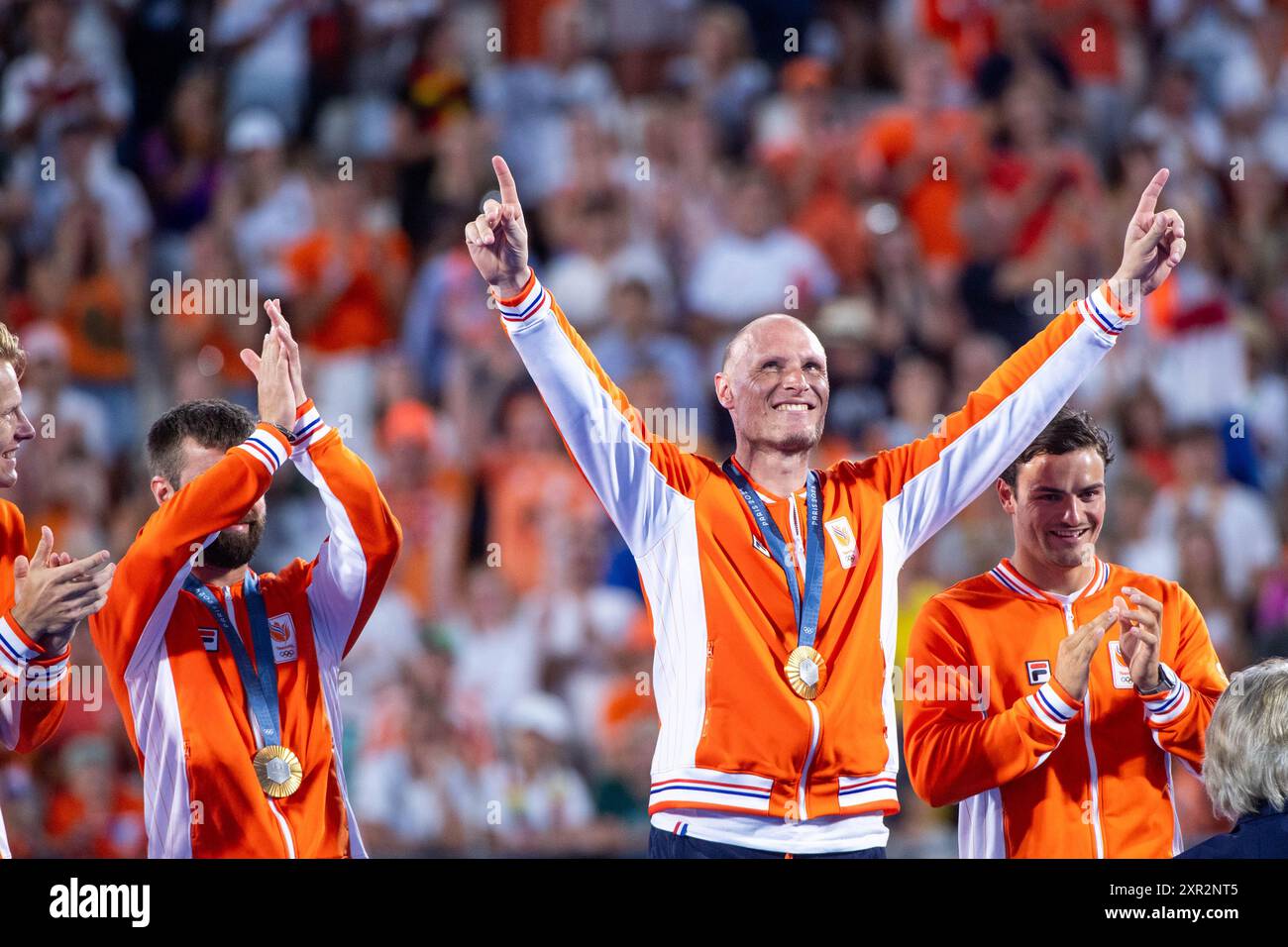 BLAAK Pirmin (Niederlande, #26) jubeln ueber den Sieg und die Gold ...