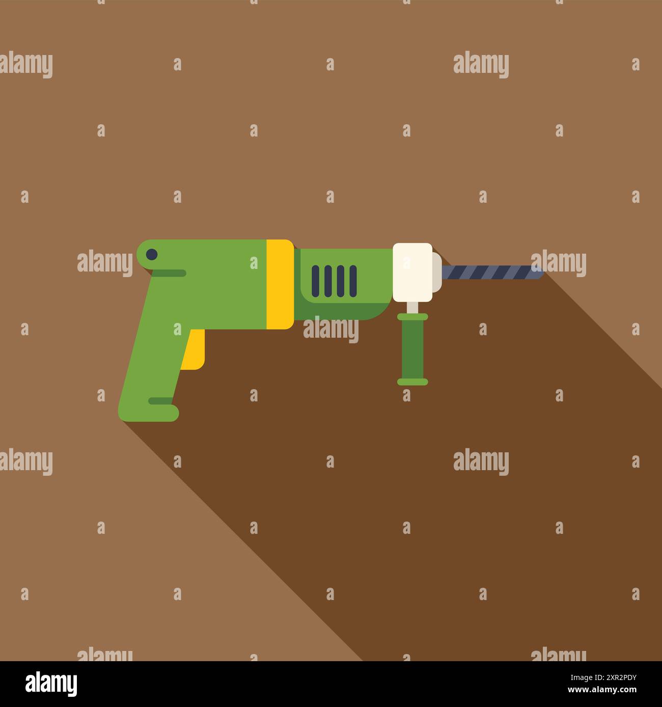 Green electric drill machine icon hi-res stock photography and images ...