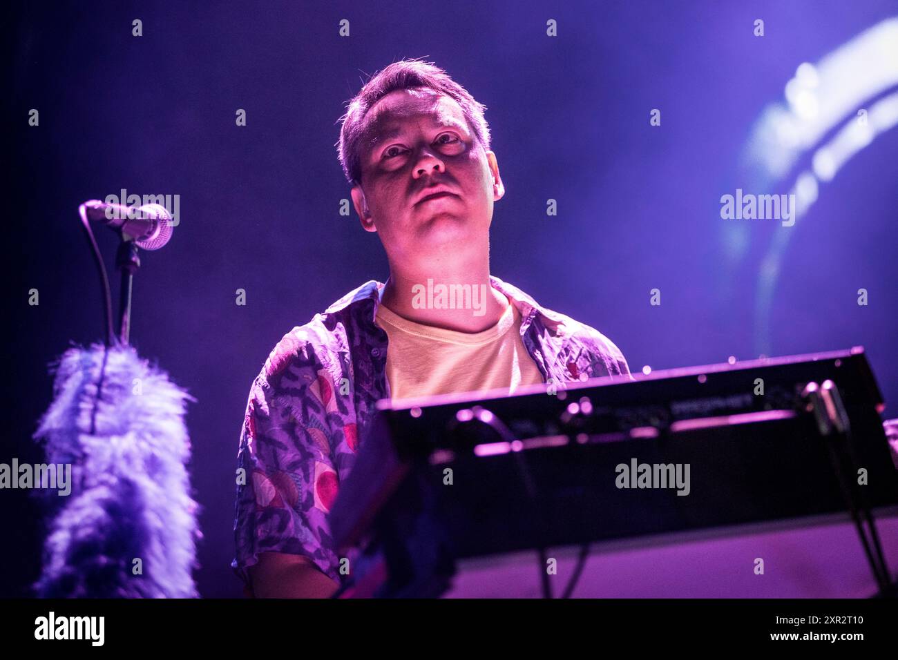 Oslo, Norway. 07th, August 2024. The Norwegian band Casiokids performs ...