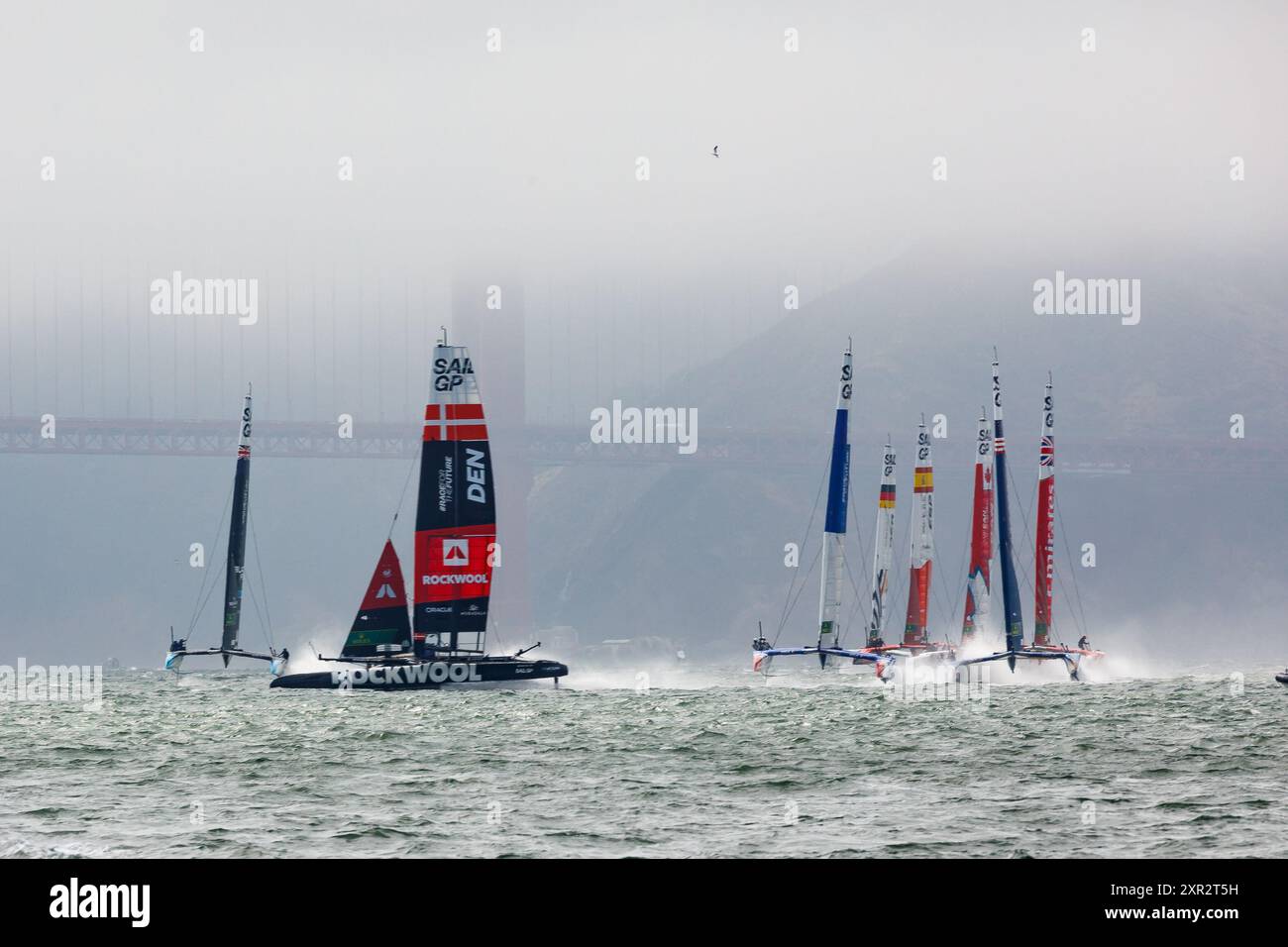 San Francisco Bay, California - July 14th, 2024: 45 foot foiling ...