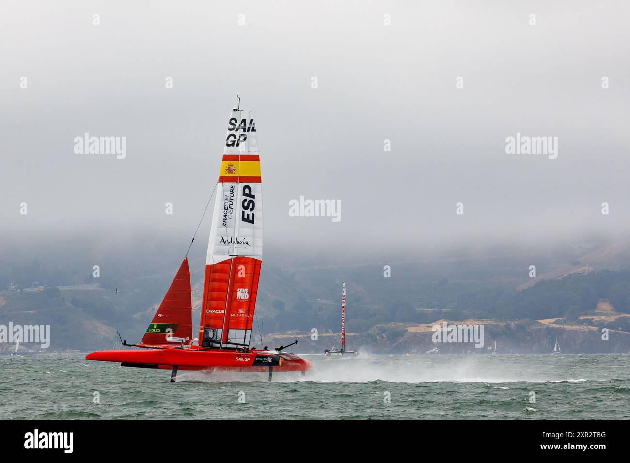 F50 foiling catamaran hi-res stock photography and images - Alamy