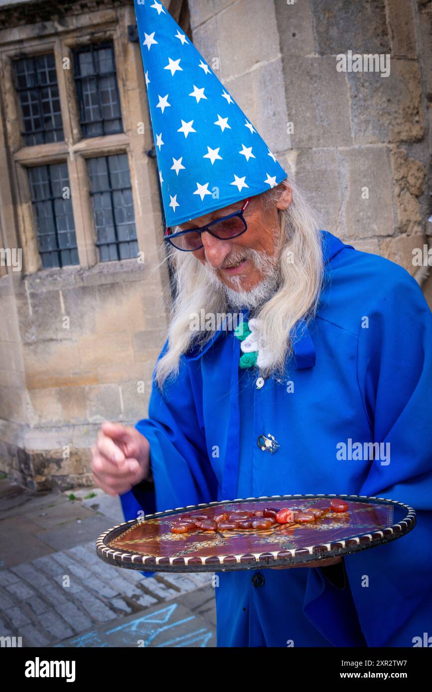 Merlin of Glastonbury, practicing his art, reading your runes ( stones ...