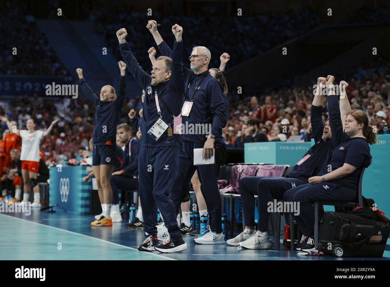 Lille, France 20240808. National team manager Thorir Hergeirsson and ...