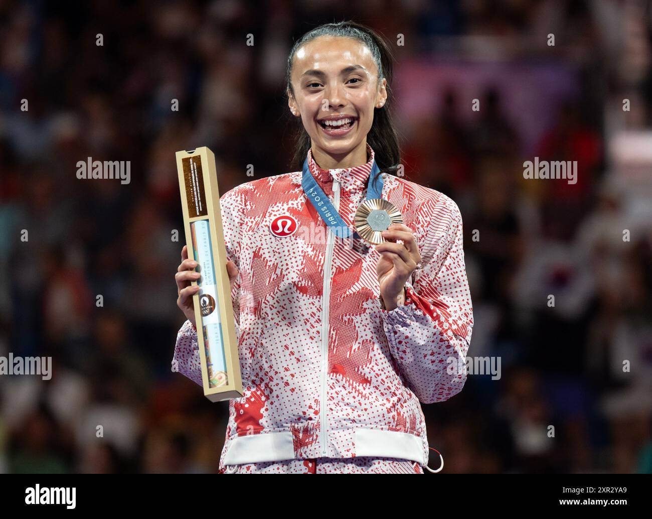 Paris, France. 08th Aug, 2024. Canada's Skylar Park stands on the ...