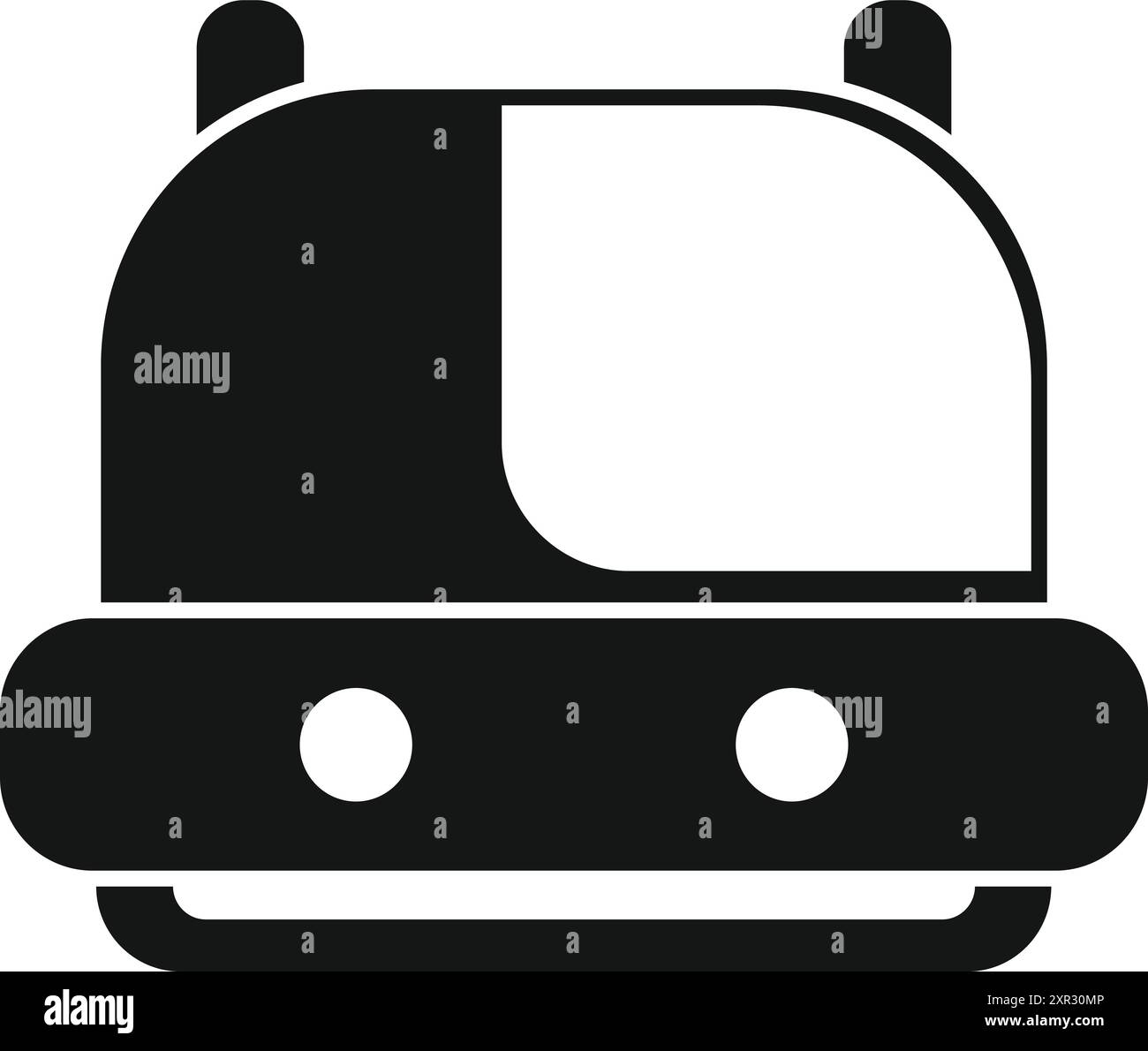 Moon rover driving on the surface of a planet icon, simple black style ...